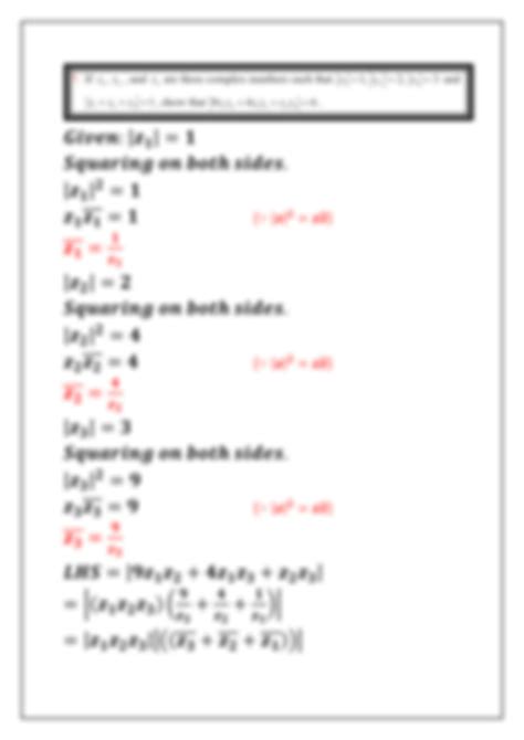 Solution Modulus Of A Complex Numbers Studypool