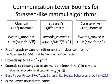 PPT Implementing Communication Avoiding Algorithms PowerPoint