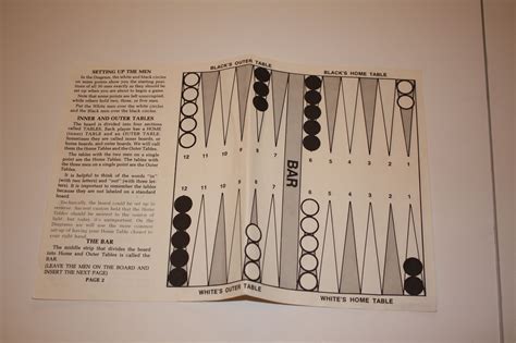 Set Up Backgammon