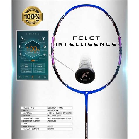 FELET Intelligence Racket Purple Blue Orange 100 Original By FLEET Shopee Malaysia