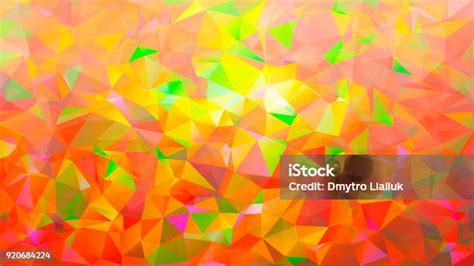 낮은 폴 리 배경 추상화의 주황색에서 삼각형 그린 옐로우 색상 디자인의 기판 169 개념에 대한 스톡 벡터 아트 및 기타 이미지 개념 공란 기하 도형 Istock