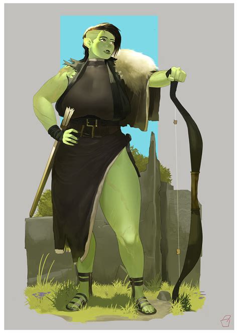 Orc Female арт барышня арт девушка Art барышня Art Girl Orc