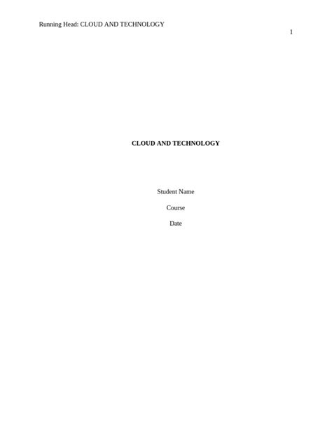 Cloud And Technology Pdf Cloud Computing Computing