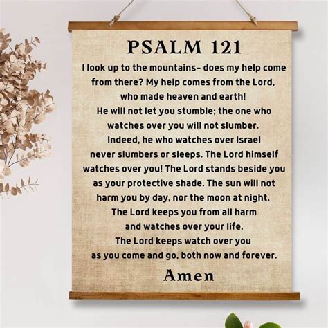 Psalm 121 Bible Verses Wall Decor Tapestry Lantsa Ts