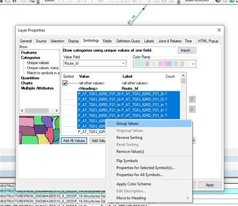 Arcmap Grouping And Selecting Symbology Category Data On Arcgis Geographic Information
