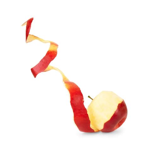 클리핑 패스와 함께 필드의 전체 깊이에서 흰색 배경에 고립 된 완벽 한 신선한 녹색 사과 프리미엄 사진