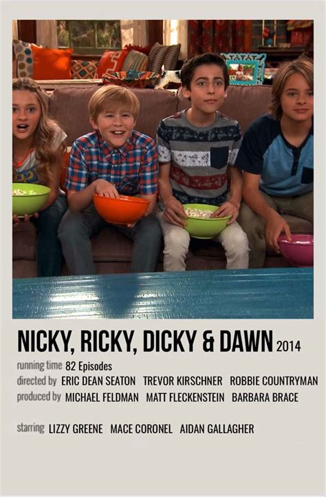 Nicky Ricky Dicky And Dawn Movie Card Movie Posters Minimalist Film Posters Minimalist