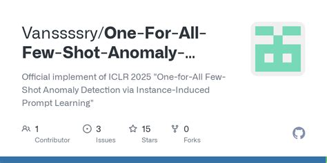 GitHub Vanssssry One For All Few Shot Anomaly Detection Official Implement Of ICLR One