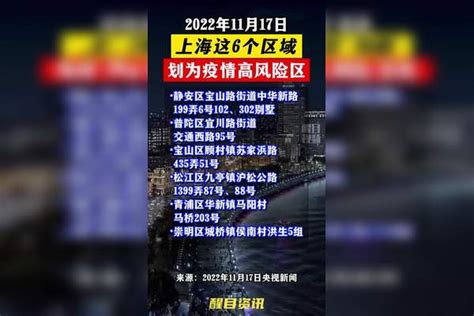 上海新增6个疫情高风险区。疫情 新冠肺炎最新消息关注本土疫情医护人员辛苦了共同助力疫情防控战疫dou知道上海dou知道