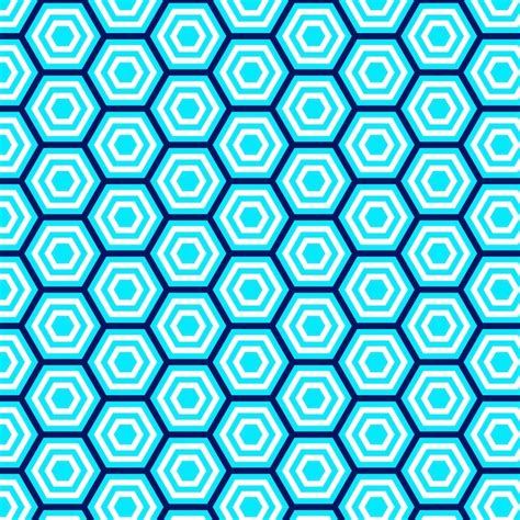 Premium Vector A Blue And White Hexagon Pattern