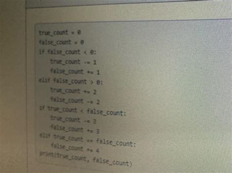 Solved True Count E False Count If False Count E Chegg
