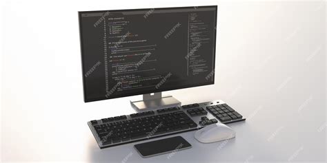 Premium Photo Programming Code On A Computer Monitor Screen Isolated