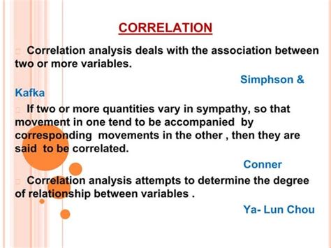 Correlation Ppt Physics Science