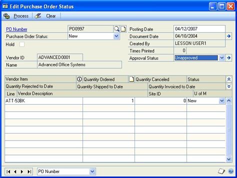 Purchase Order Enhancements Dynamics GP Microsoft Learn