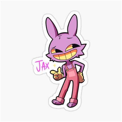The Amazing Digital Circus Jax Sticker For Sale By Rubendenny Redbubble