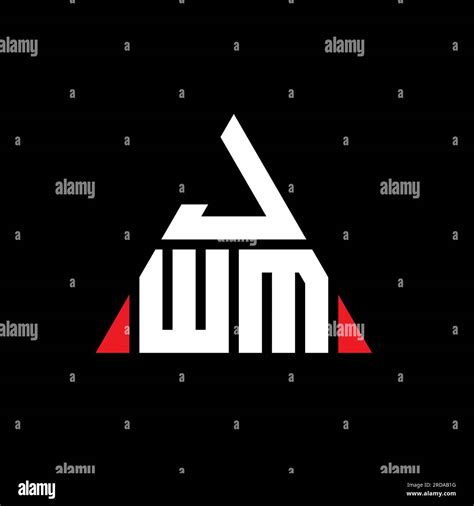 Jwm Triangle Letter Logo Design With Triangle Shape Jwm Triangle Logo Design Monogram Jwm