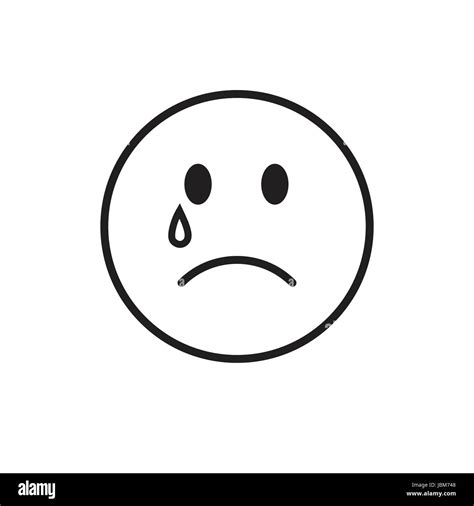 Cartoon Face Cry Tears People Emotion Icon Stock Vector Image And Art Alamy