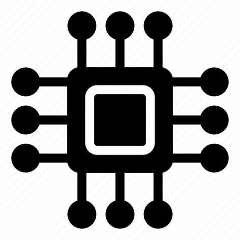 microchip microprocessor computer chip chip memory chip icon
