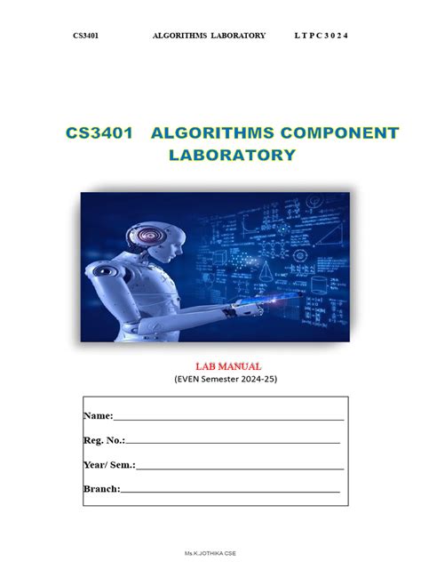 Algorithm Lab Manual Updated Pdf Applied Mathematics Computational Complexity Theory
