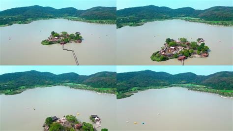 嘉兴海盐南北湖航拍 视频素材下载