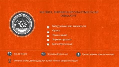 Байгууллагын танилцуулга