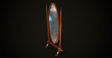 Vintage Big Mirror 3d Interior Unity Asset Store