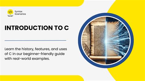 Introduction To C Language Syntax Scenarios