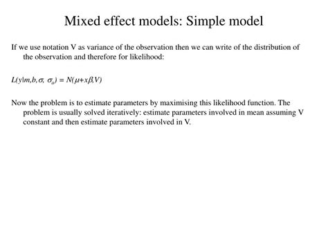 PPT Mixed Models PowerPoint Presentation Free Download ID