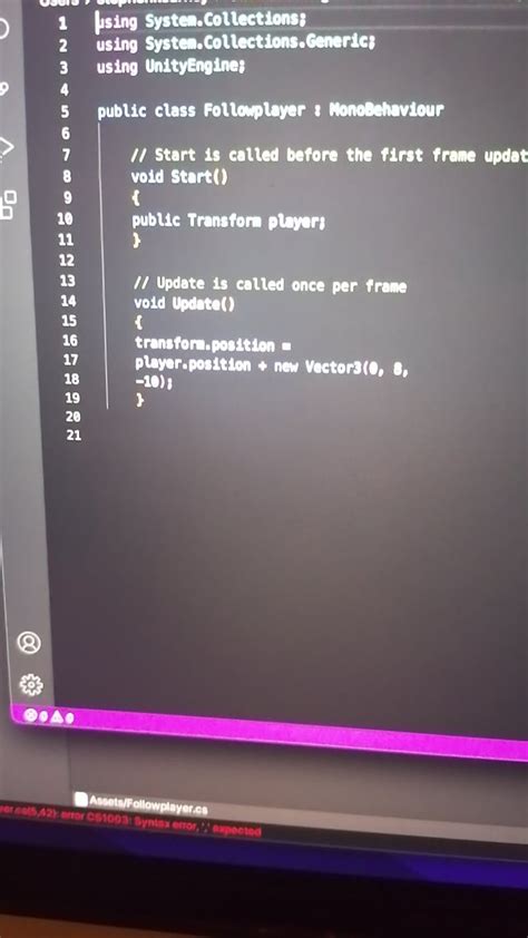 Whats Wrong With My Code Runity3d
