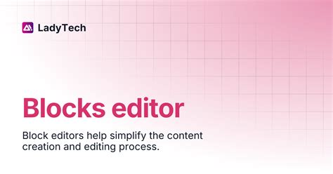 Blocks Editor Ladytech