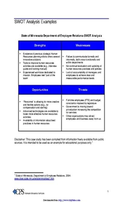 Swot Analysis Example 2 PDFSimpli