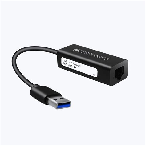 Black Zebronics USB To Ethernet Adapter Model Name Number Zeb UTE101 At 999 Piece In Navi Mumbai