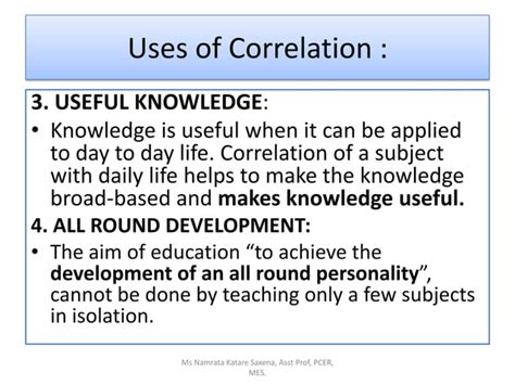 Correlation Of Subjects In School B Ed Notes Ppt
