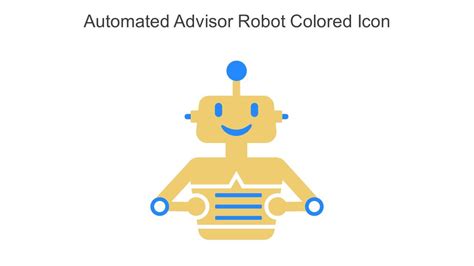 Automated Advisor Robot Colored Icon In Powerpoint Pptx Png And Editable Eps Format Ppt Powerpoint