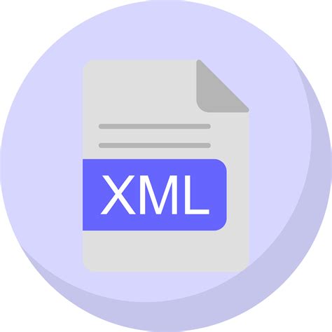 Xml File Format Flat Bubble Icon 44193713 Vector Art At Vecteezy