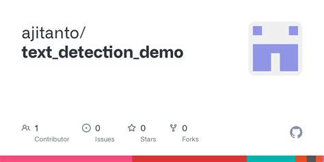 Github Ajitanto Text Detection Demo