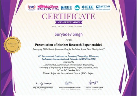 Iemecon2024 Research Iot Fpga Systemonchip Networking Engineering Suryadev Singh