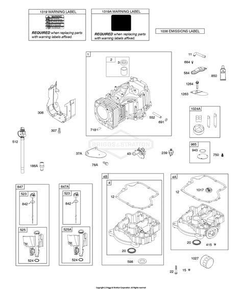 Briggs And Stratton 21r707 0105 G1 Parts Diagram For Cylinder Engine