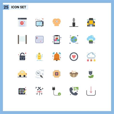 25 User Interface Flat Color Pack Of Modern Signs And Symbols Of Commercial Mascara Human