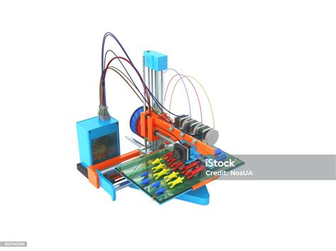 흰색 배경에 3d 프린터 3d 렌더링에 개념 인쇄 손 족 3차원 인쇄에 대한 스톡 사진 및 기타 이미지 3차원 인쇄 3차원 형태 Stem 주제 Istock