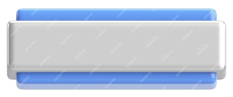 Premium Photo 3d Button Empty Button 3d Illustration