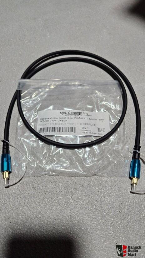 Câble Optique Toslink Sys Concept Inc 1m Blue 1300 Strands Fiber For Sale Uk Audio Mart