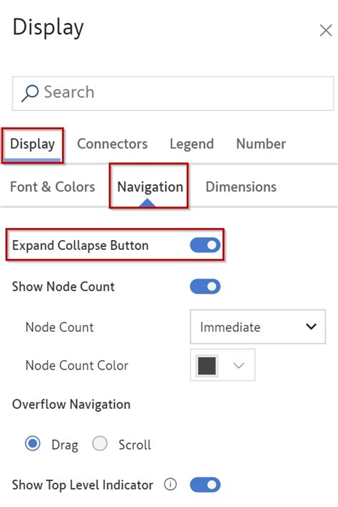 Expand Collapse Button Xviz