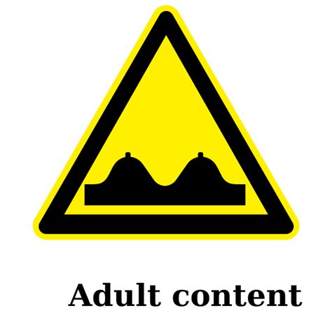 Adult Content Warning Sign Free SVG