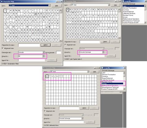 Unicode Character Character Access