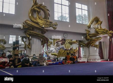 Wushu Athletes From Various Regions In West Java Participated In The