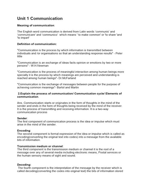 Communication 23 Pdf Communication Code