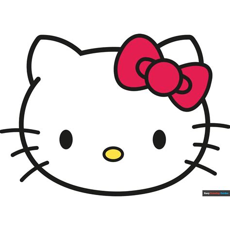 How To Draw A Hello Kitty Face Hello Kitty Drawing Kitty Drawing