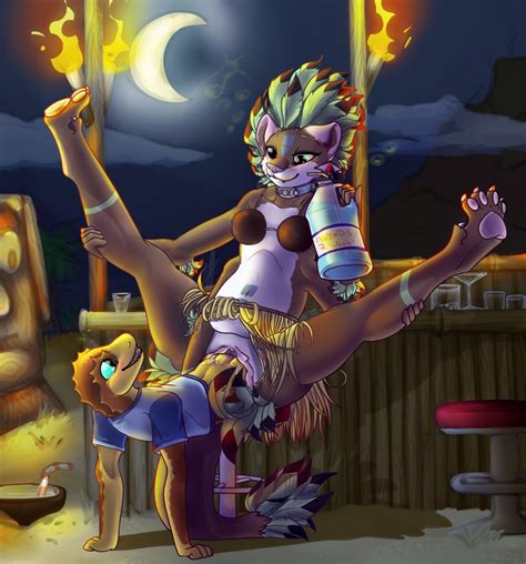 Rule 34 4 Arms Alien Anthro Bar Bar Stool Bedroom Eyes Belly Blue Markings Bodily Fluids Brown