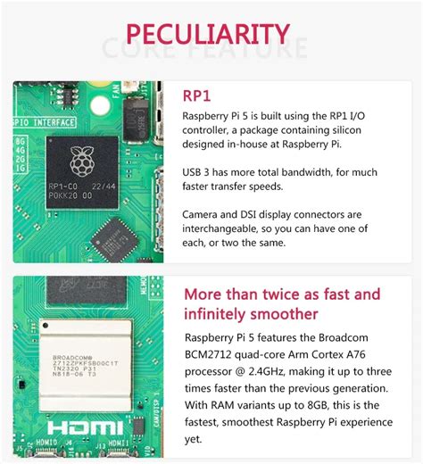 Official Original Raspberry Pi 5 Cortex A76 Linux 8gb Arm Board Python Programlama Pcie Gigabit